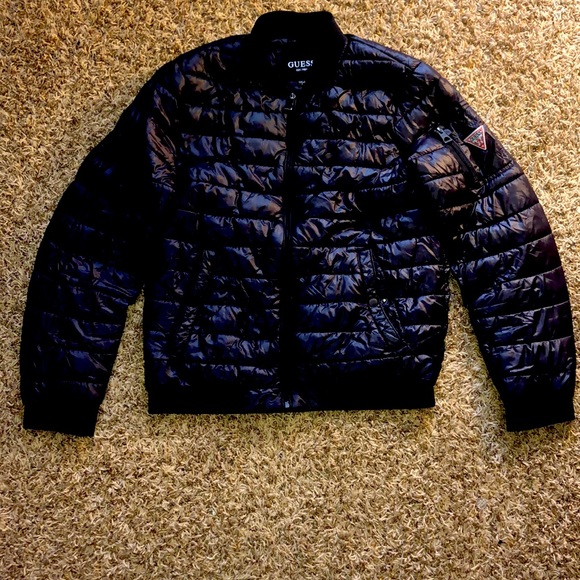 Guess | Jackets & Coats | Navy Blue Guess Bubble Coat | Poshmark